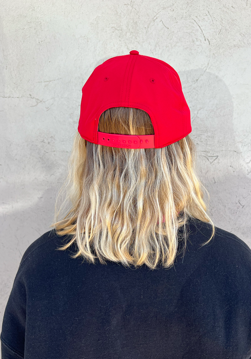 Hog Leaning on 'A' Hat - Red – Southern Trend