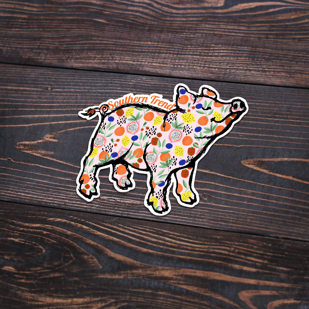 Fruit Punch Pig Sticker – Southern Trend