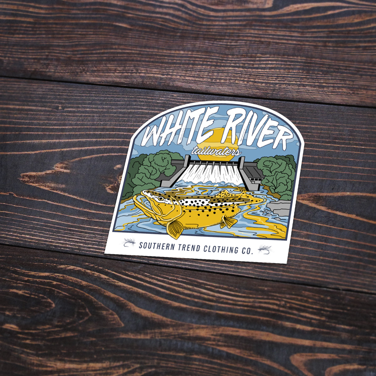 WHITE RIVER TAILWATERS Sticker – Southern Trend